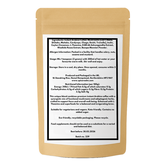 Focus Brew Coffee (Wellness Pouch) – Spice Realm